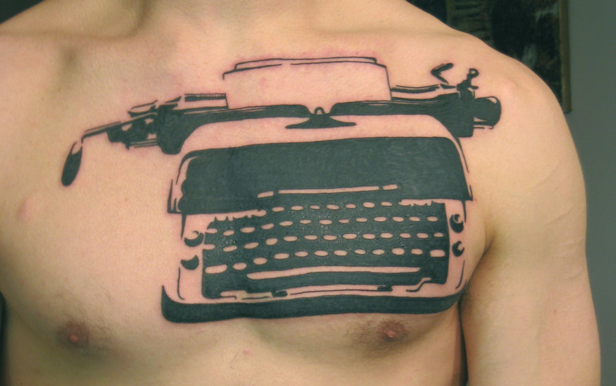 typewriter key tattoos